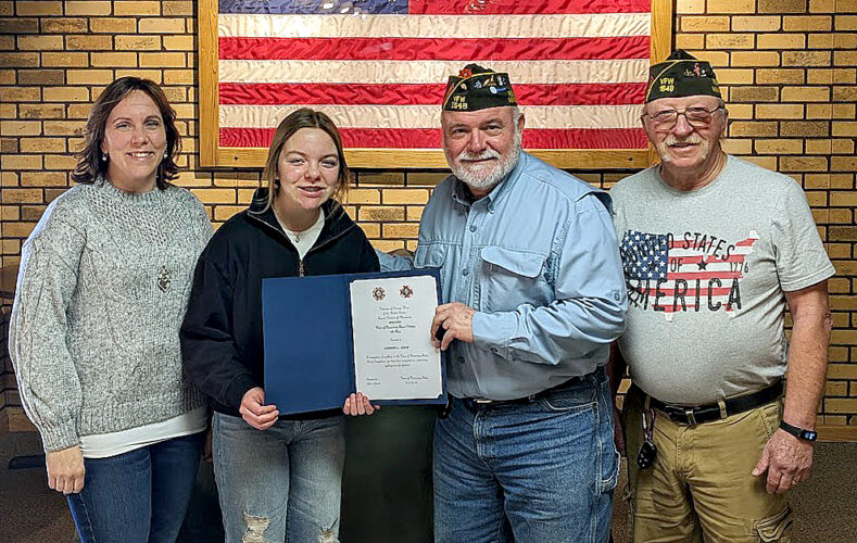Addison Hage 4th in VFW speech contest | News, Sports, Jobs - The Journal